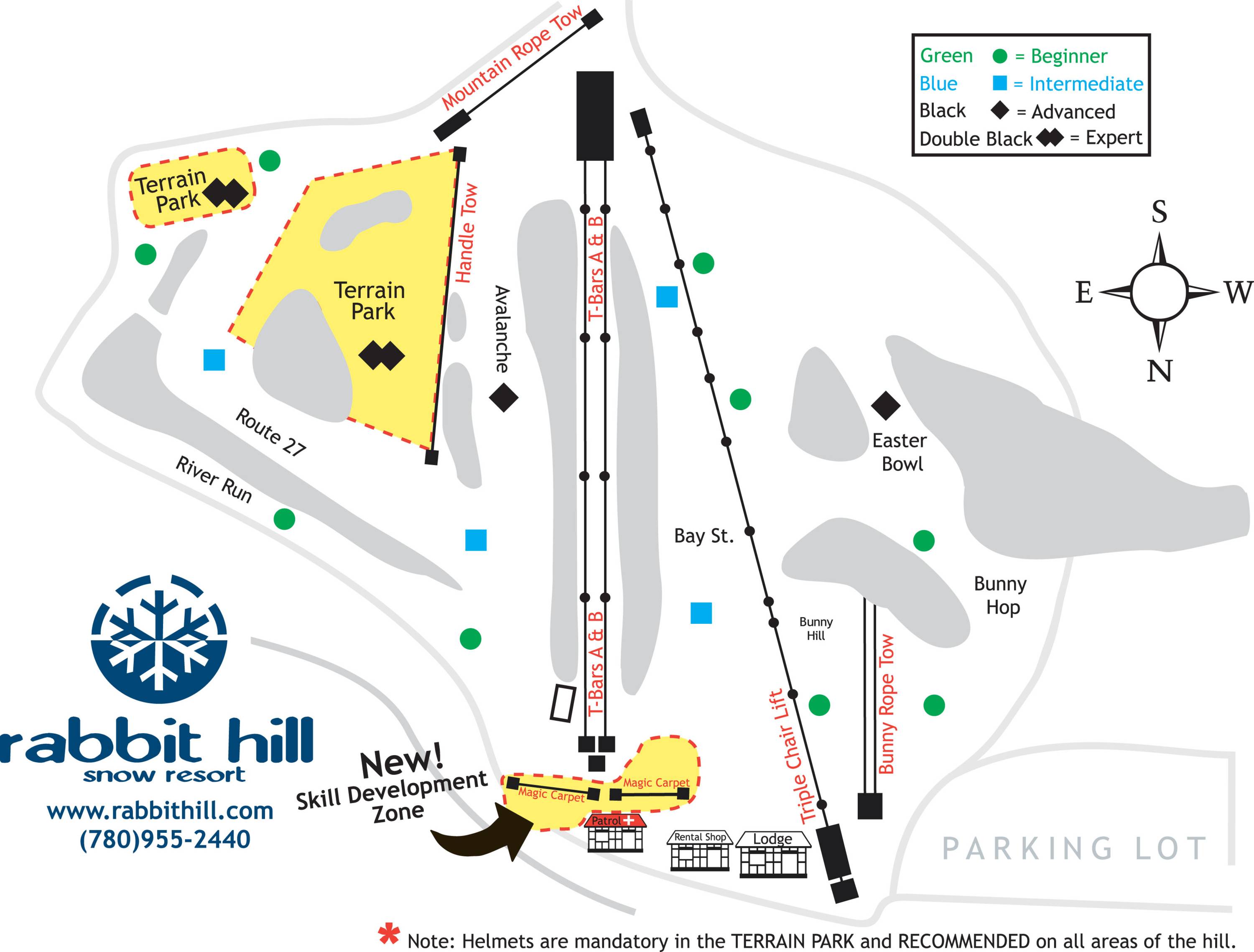 Trail map Rabbit Hill Snow Resort