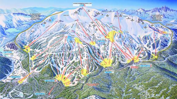 Trail map Mammoth Mountain