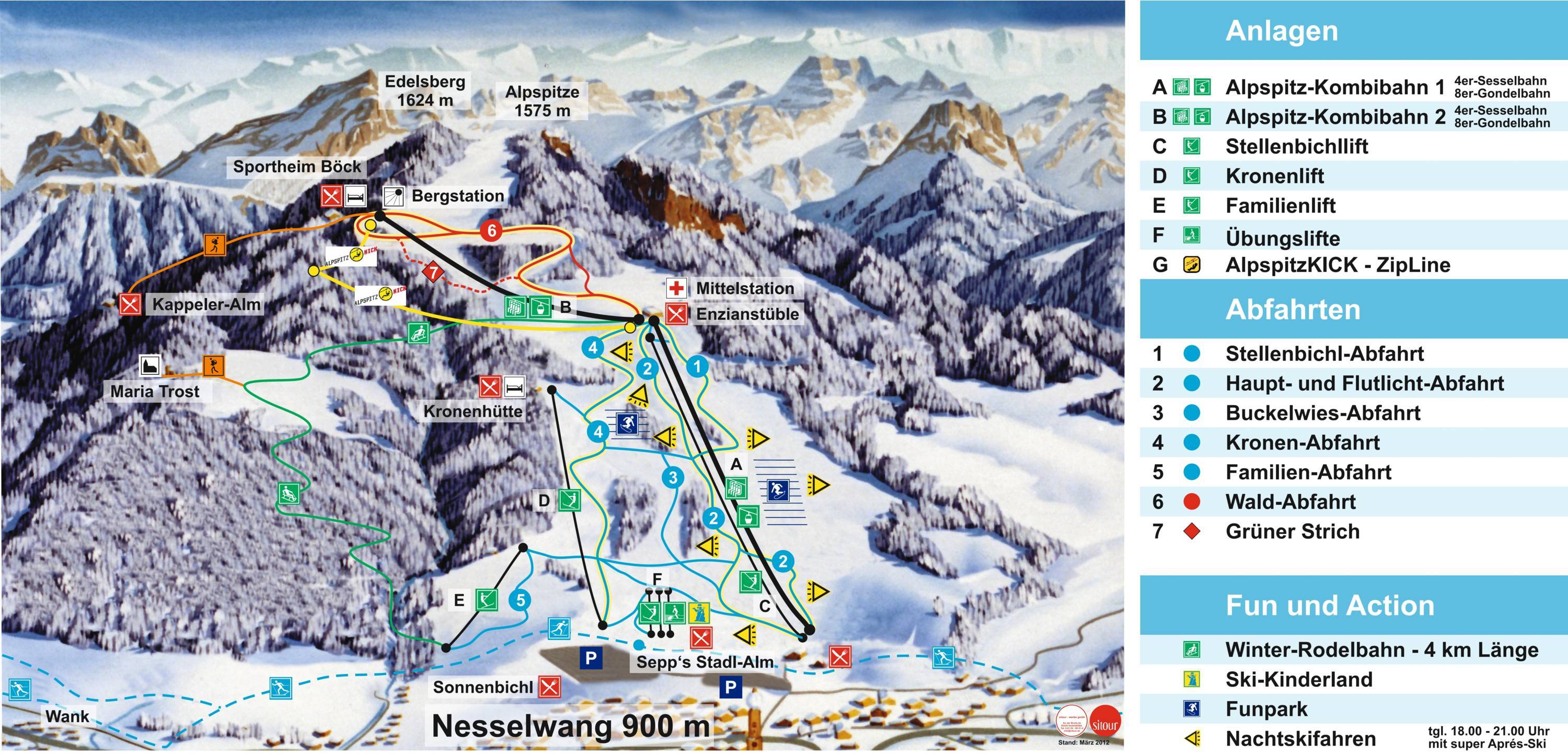 Trail map Nesselwang – Alpspitze (Alpspitzbahn)