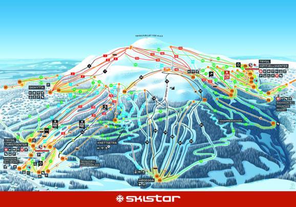 Trail map Trysil