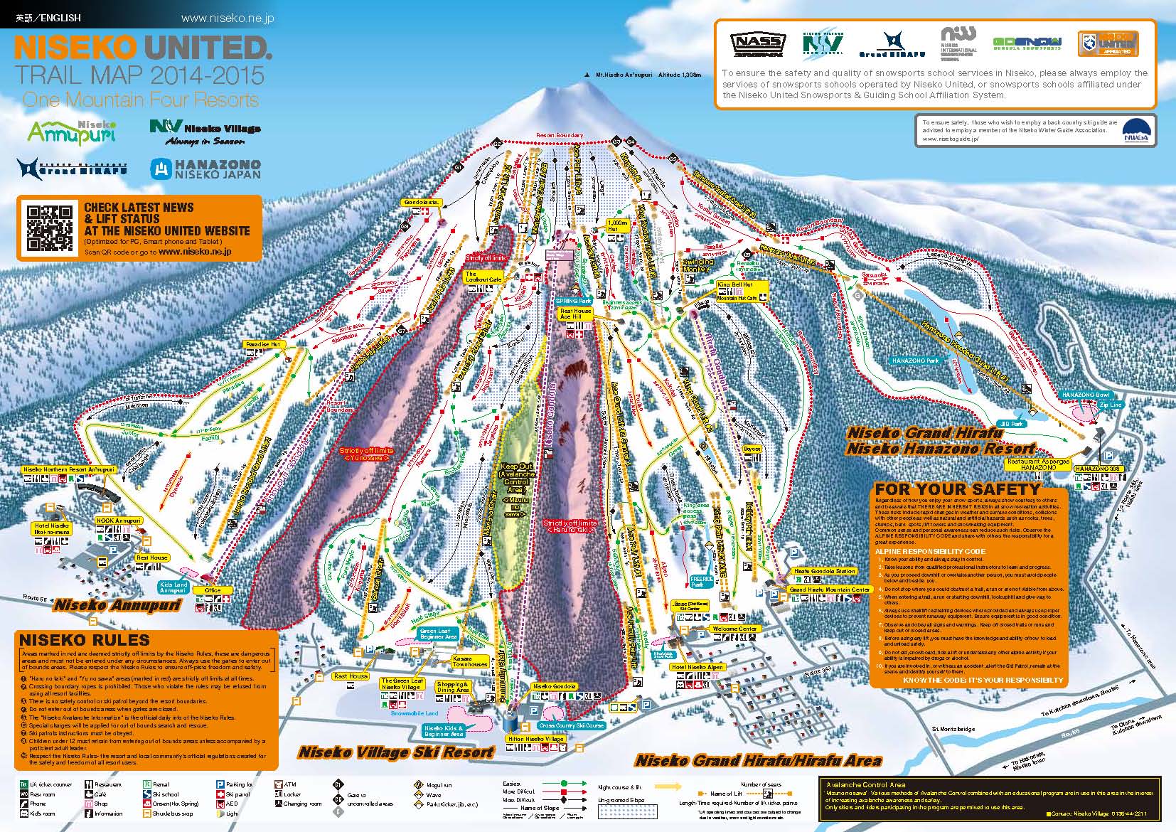 Trail map Niseko United